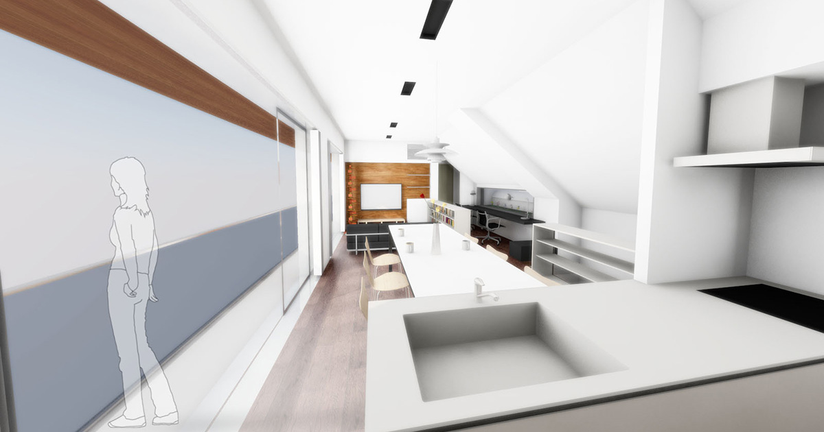 今月の一枚＜Digital Creative Office 町田真也 世界のデザイナーたちの作品が一度に味わえる空間＞ | 建築パース.com