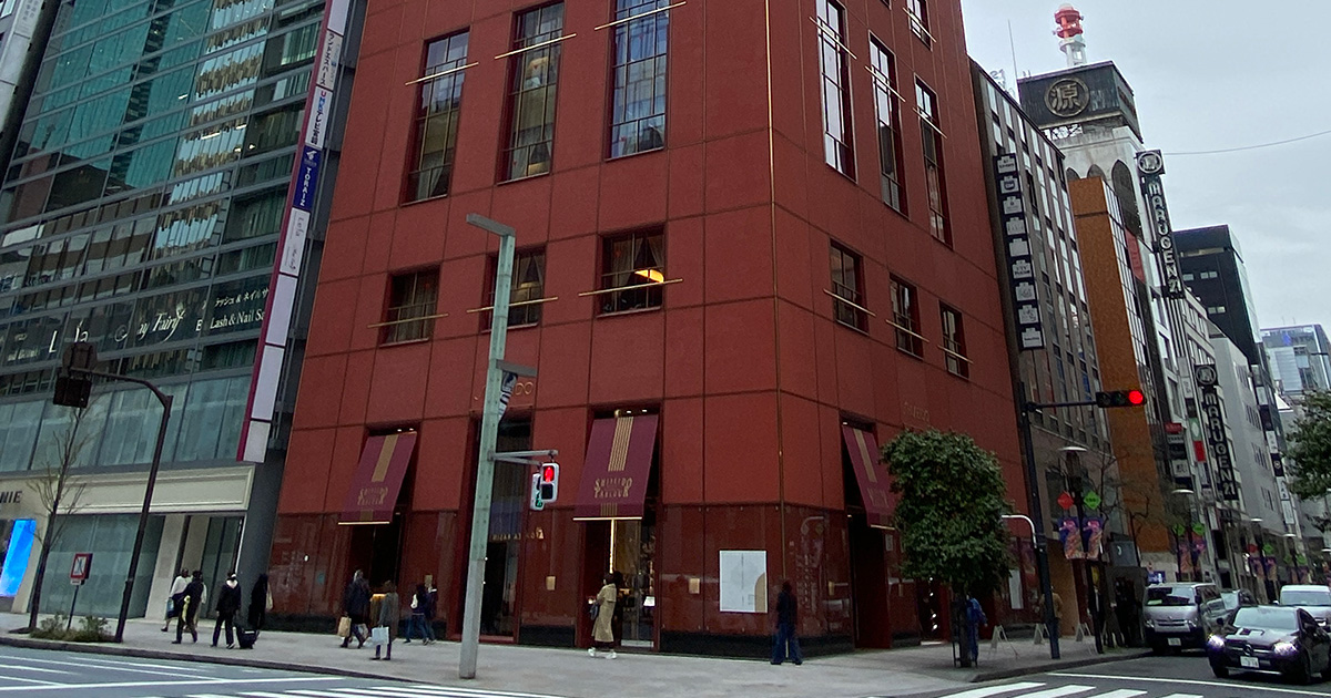 東京銀座資生堂ビル | 日本建築めぐり | 建築パース.com